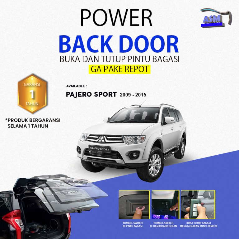Power Back Door Pintu Bagasi Pajero Sport 2009 - 2015