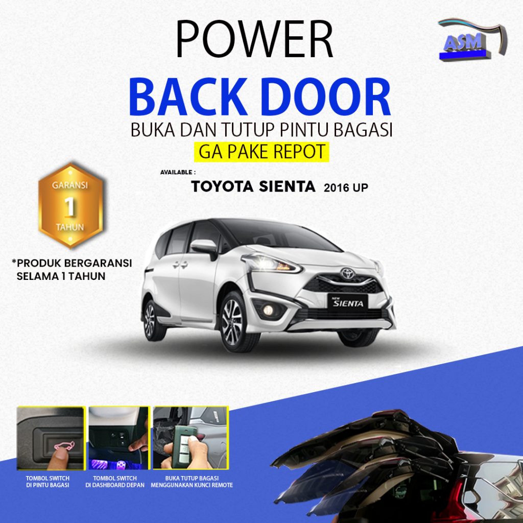 Power Back Door Pintu Bagasi Sienta Electric | Automatic Side Mirror