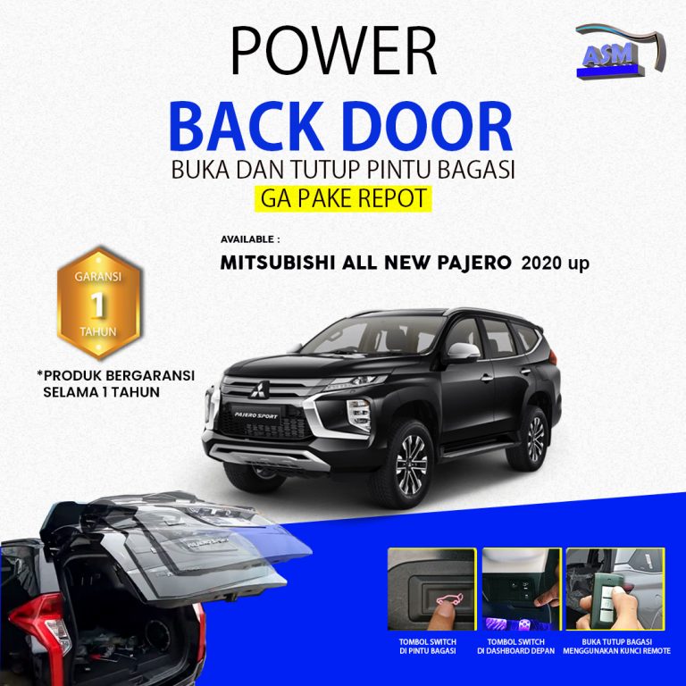 Power Back Door Pintu Bagasi New Pajero Sport 2020