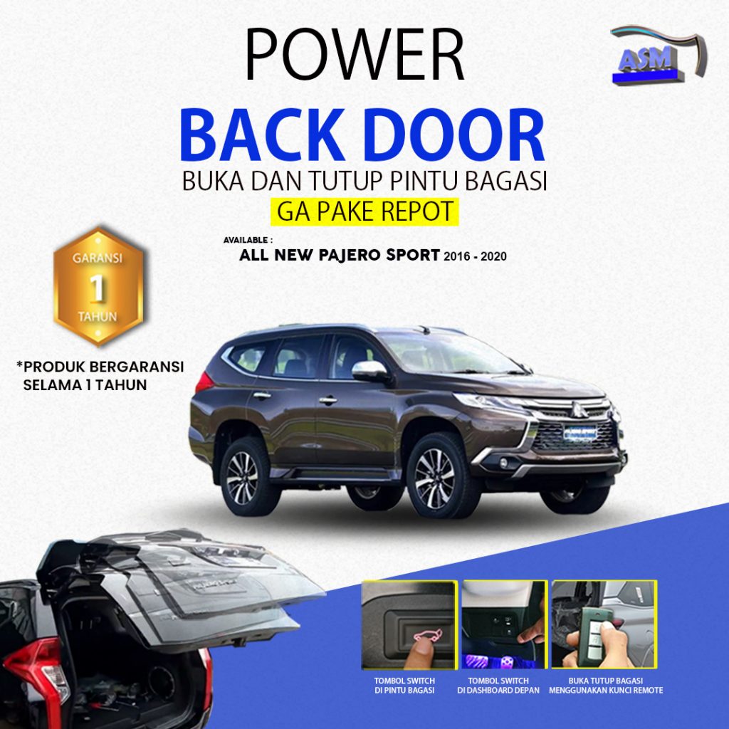 Power Back Door Pintu Bagasi Pajero Sport 2021 | Automatic Side Mirror