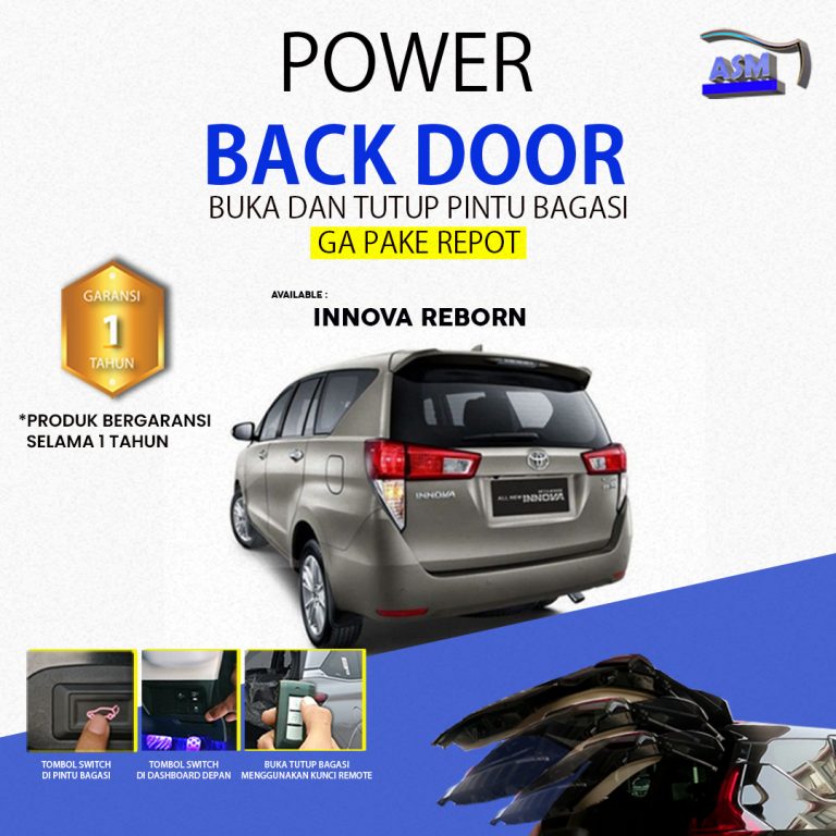 Power Back Door Pintu Bagasi Innova Reborn V G | Automatic Side Mirror